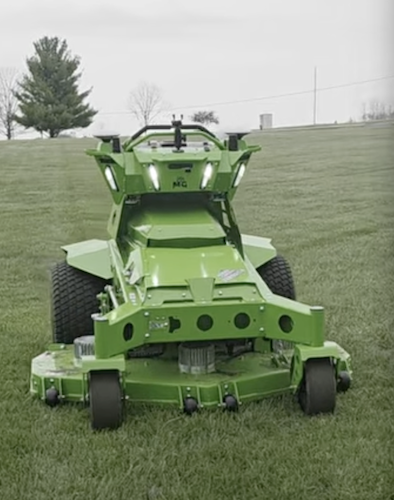 Mean Green Launches First Commercial-Electric Stand-On Autonomous Mower