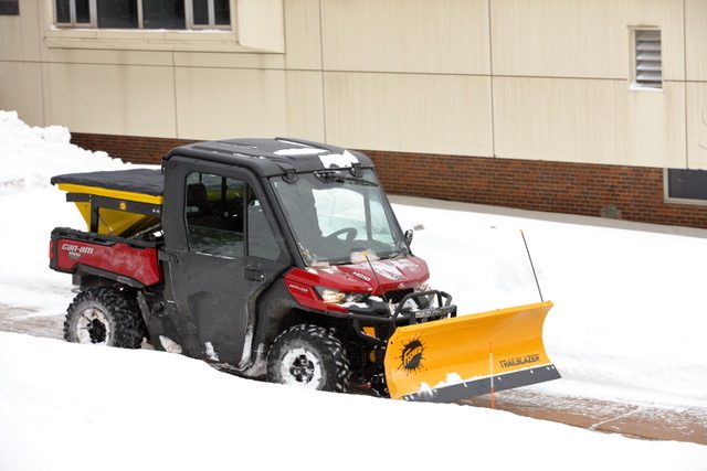 Fisher Trailblazer UTV Plow and Poly-Caster UTV Spreader
