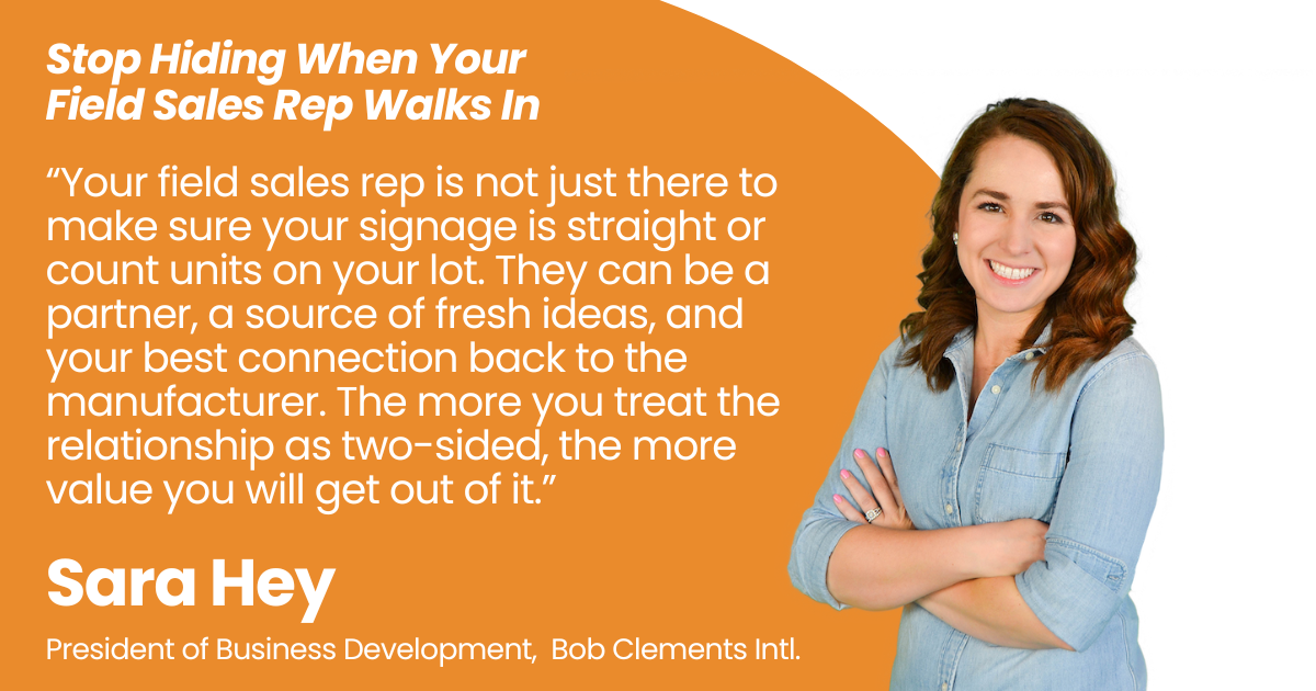 Stop Hiding When Your Field Sales Rep Walks In