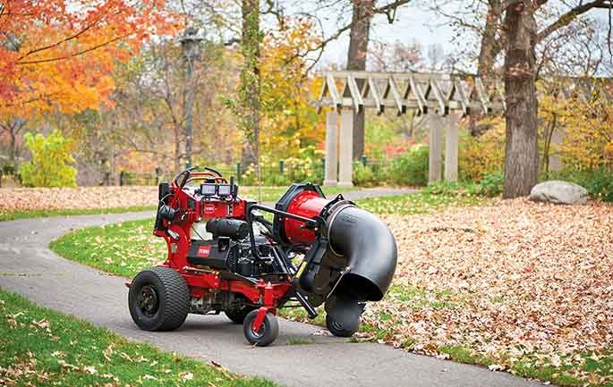 Toro Enhances GrandStand MULTI FORCE Versatility with Blower Attachment